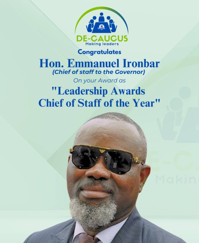 De-Caucus Congratulates Hon Emmanuel Ironbar On "Chief Of Staff Of The ...
